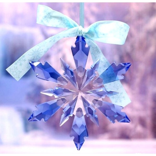 Frozen Snowflake Glass Ornament, Disneyland Paris by Arribas