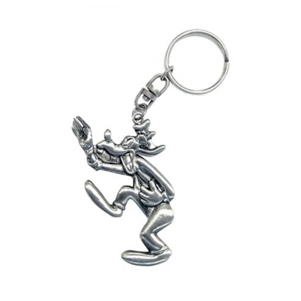 Disney Goofy Keychain Metal Plate Key Ring