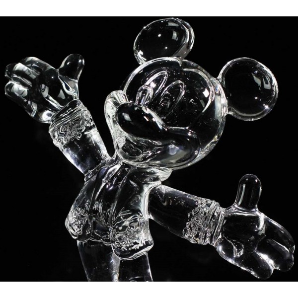 Mickey Mouse Large Glass Figure, by Arribas Glass Collection